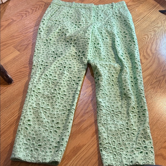 J. Crew | Pants & Jumpsuits | J Crew Mint Green Cafe Capri Pants | Poshmark